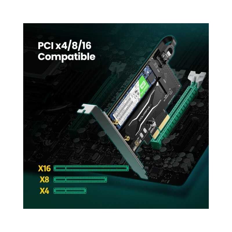 UGREEN | M.2 NVME / M.2 SATA | PCle 3.0 CARTE | 70504
