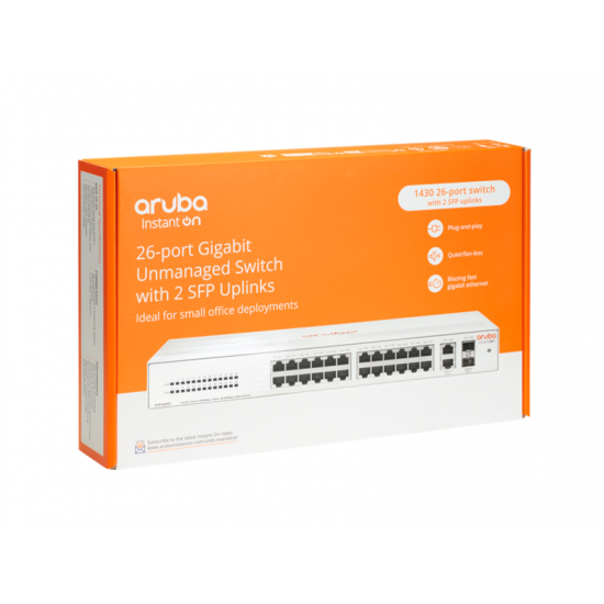 Switch HP non manageable 24 ports SFP 1 Aruba Instant (R8R50A) Maroc